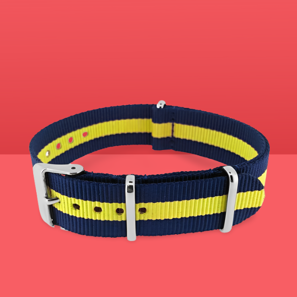 Yellow & Navy classic strap – Preppystraps